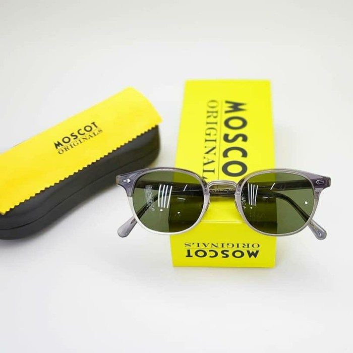 Jual Sunglass Moscot Lemtosh Mac grey / silver frame - dark green ...