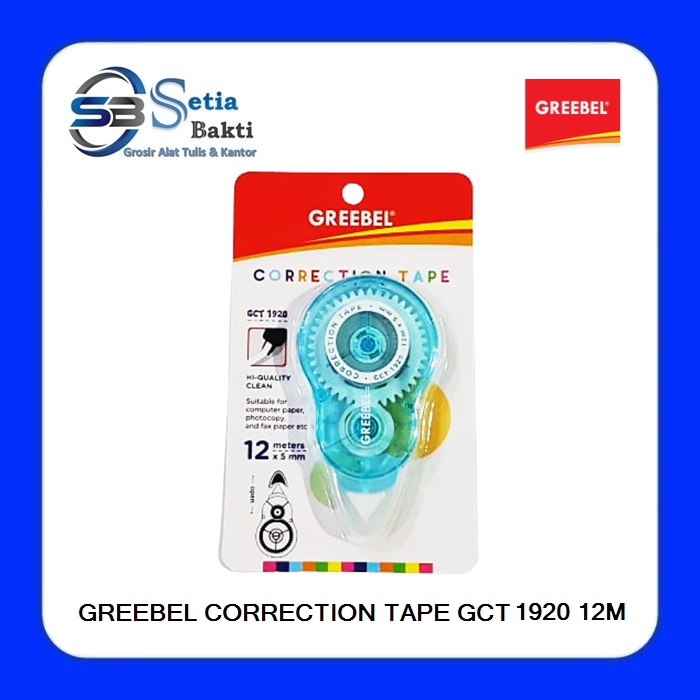 Jual GREEBEL Correction Tape GCT 1920 - Tipe X Kertas GREEBEL 5mm x 12m ...