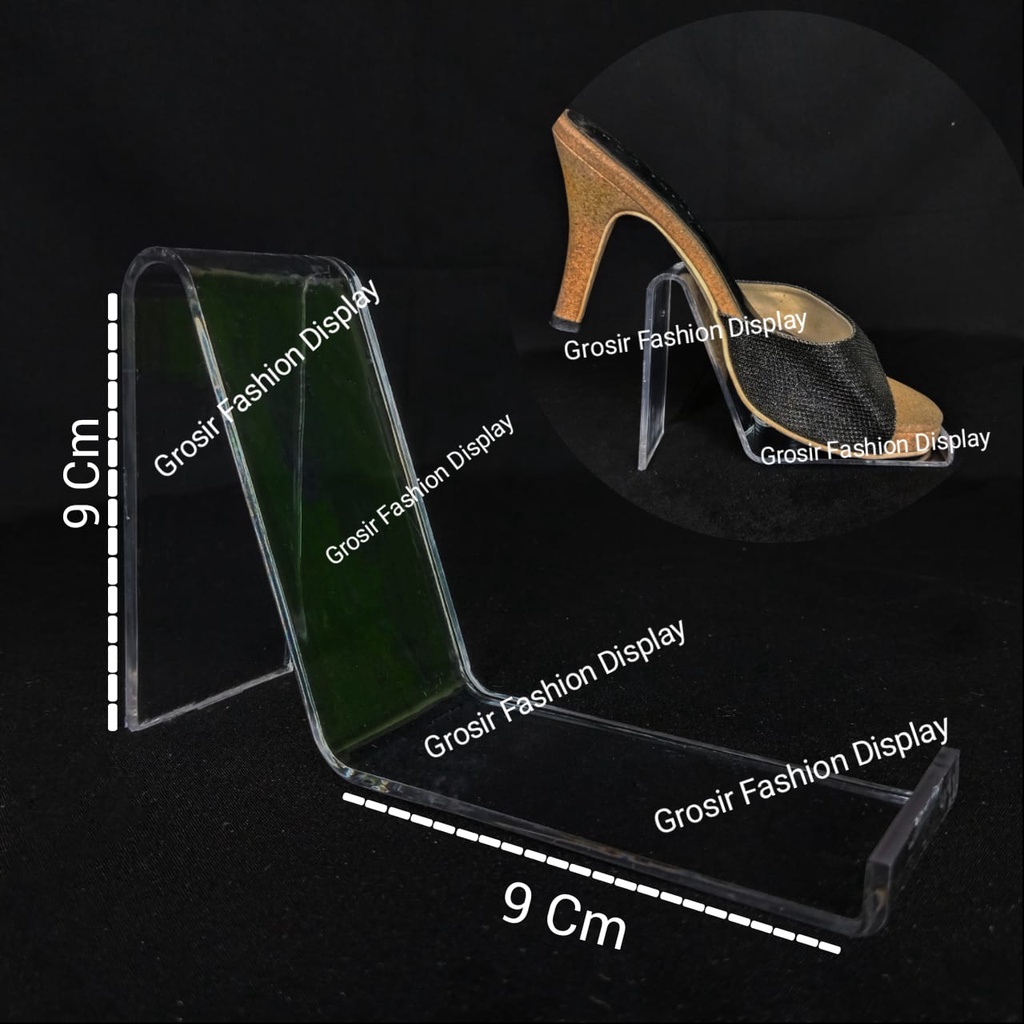Jual Akrilik Sepatu Rata Cewek Display Sandal Display Pajangan Akrilik ...