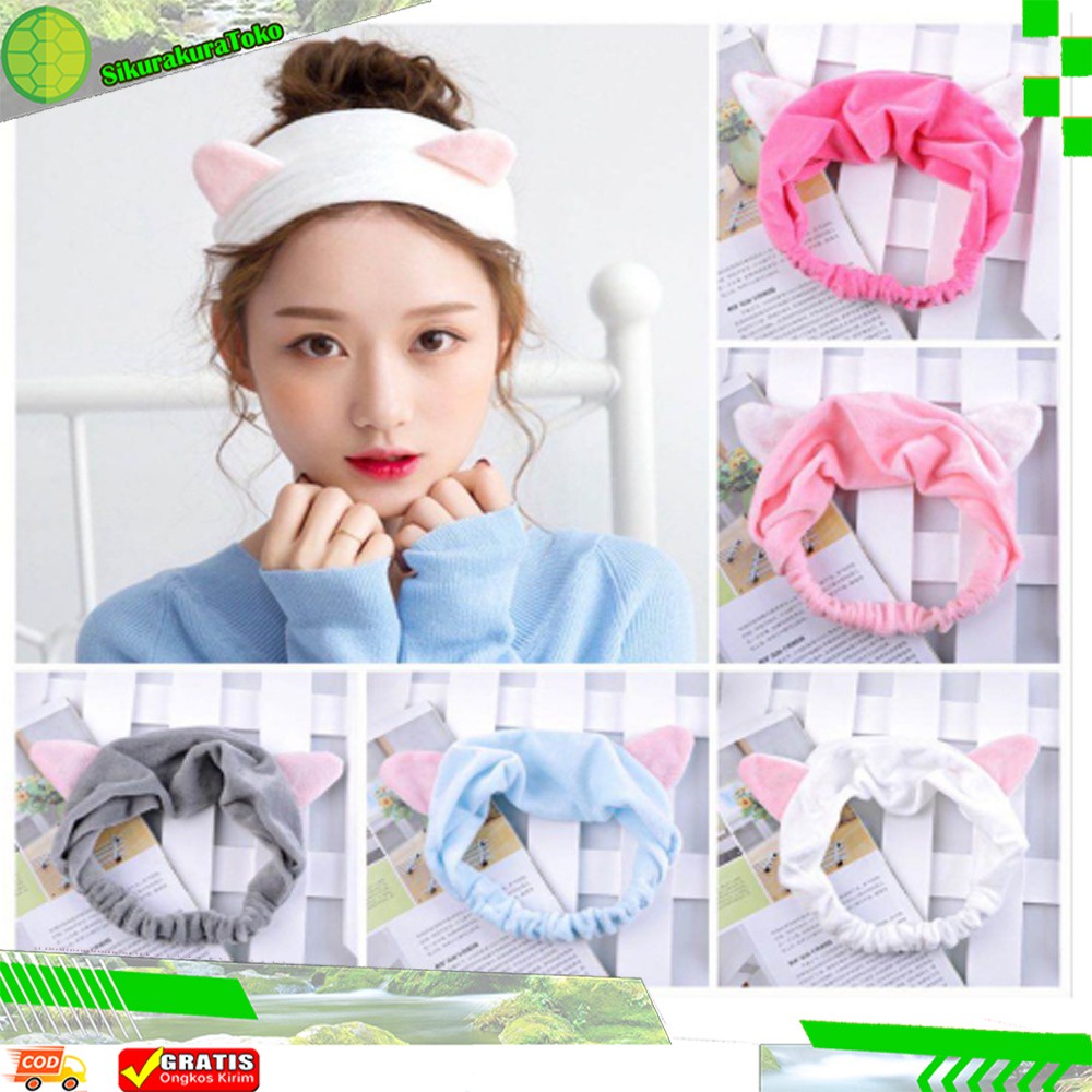 Jual (SKR) BANDO KUCING BANDANA Bludru Masker Mandi Cuci Handuk ...