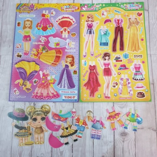 Jual BONEKA KERTAS BONGKAR PASANG SUPER JUMBO / MAINAN JADUL ANAK ...