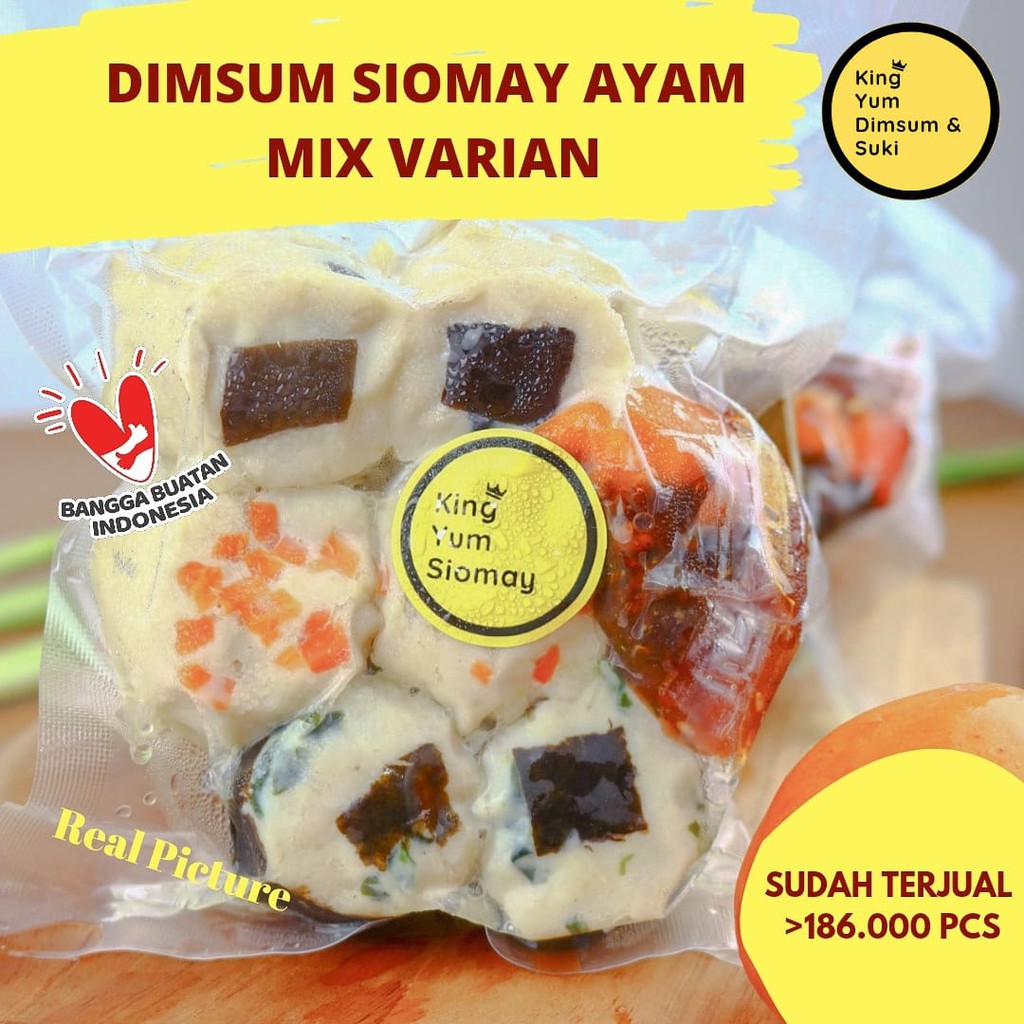 Jual King Yum Dimsum Frozen Siomay Ayam Mix Varian Homemade Halal ...