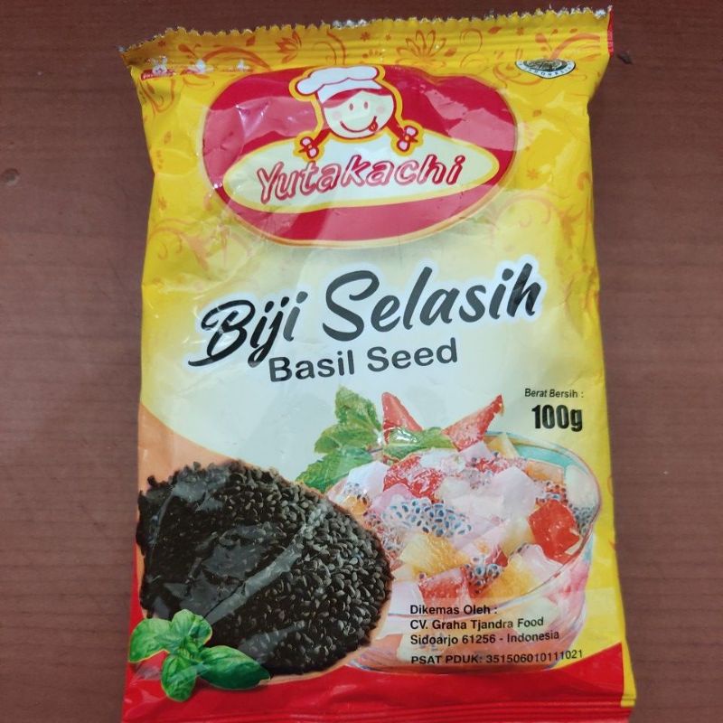 Jual Biji selasih / telasih kemasan 100gr kemasan baru | Shopee Indonesia
