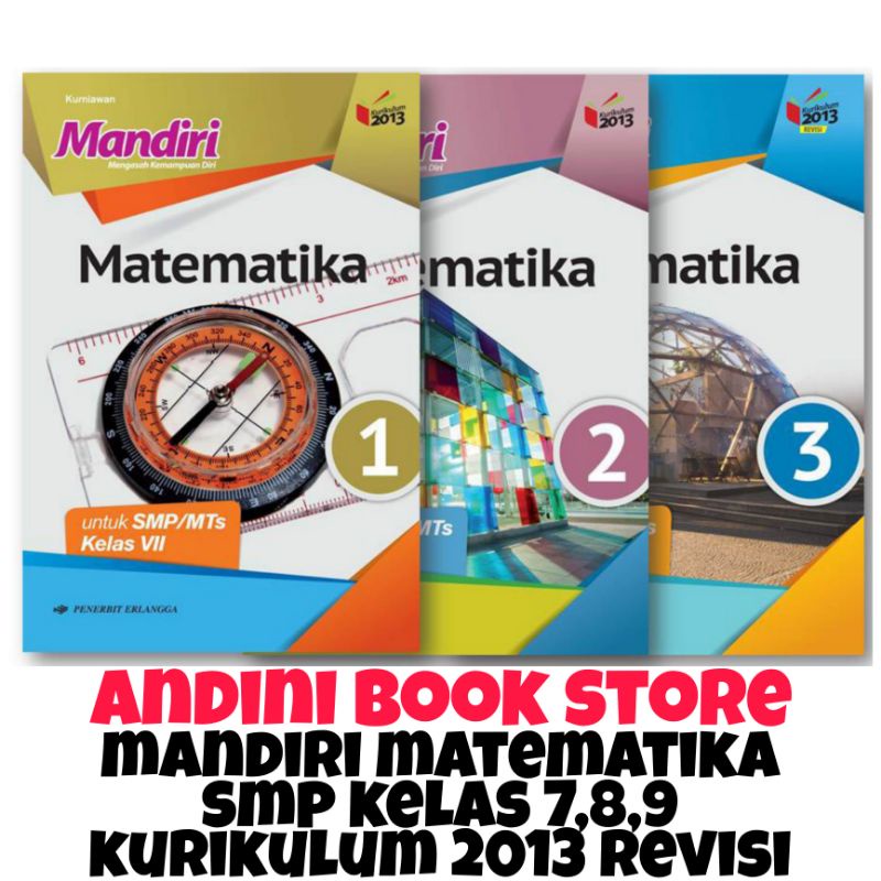 Jual BUKU MANDIRI MATEMATIKA SMP/MTs KELAS 7,8,9 KURIKULUM 2013 REVISI | Shopee Indonesia