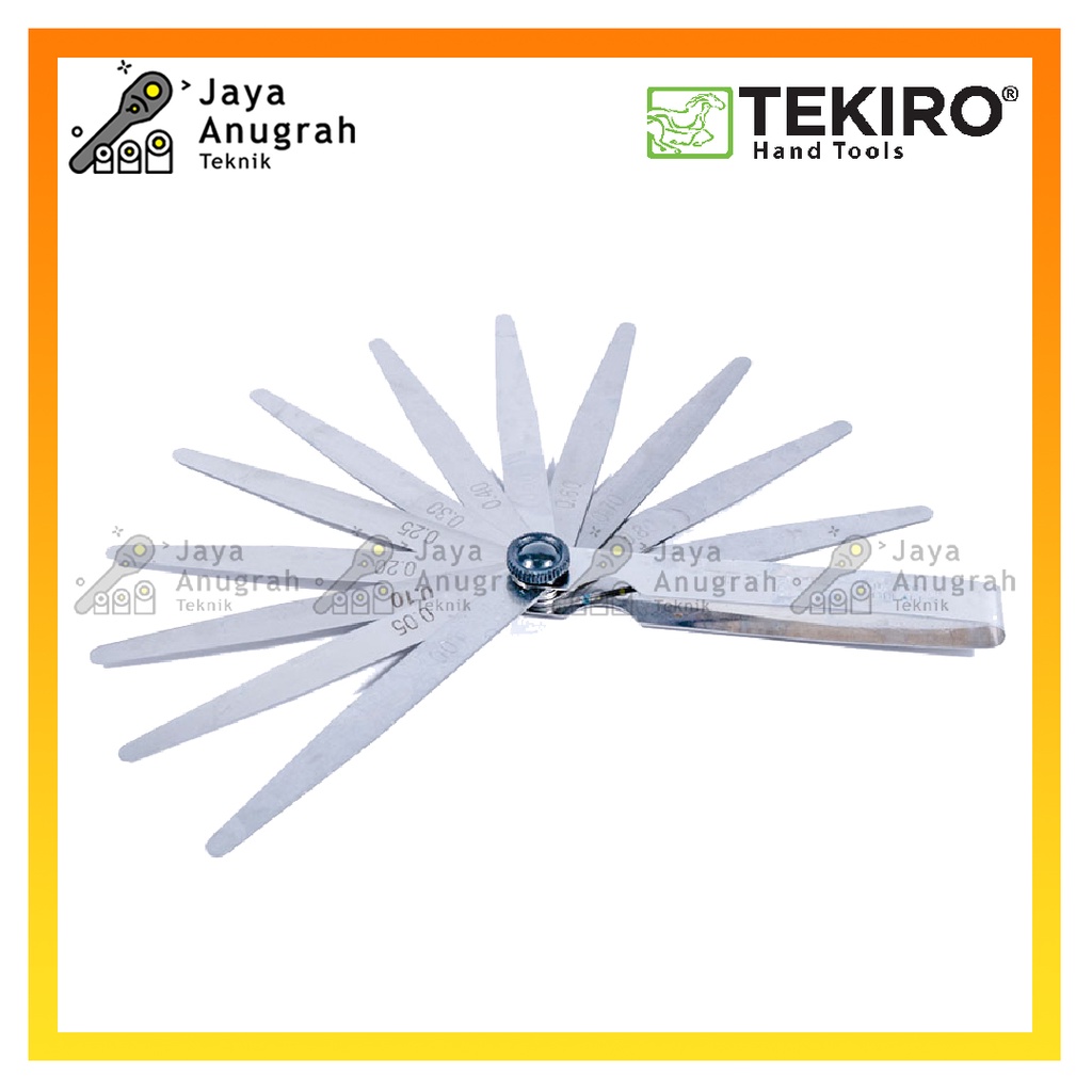 Jual Feeler Gauge Tekiro Set 13pcs / Fuller / Puler / Alat Ukur Celah ...
