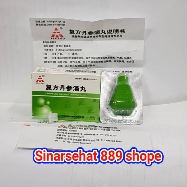 Jual Compound Danshen Dripping pils/ tan shen pil obat jantung / tasly ...