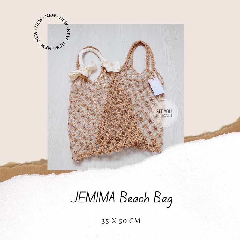 Jual JEMIMA Beach Bag / Tas Jerami / Jerami Bag | Shopee Indonesia