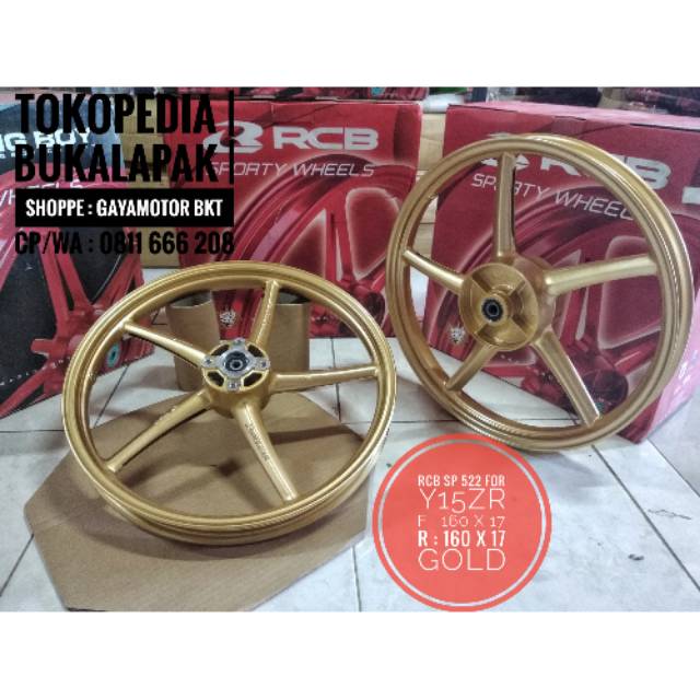 Jual Velg RCB MX King palang 5 SP522 Gold ukuran 160 185 160 160 ring ...