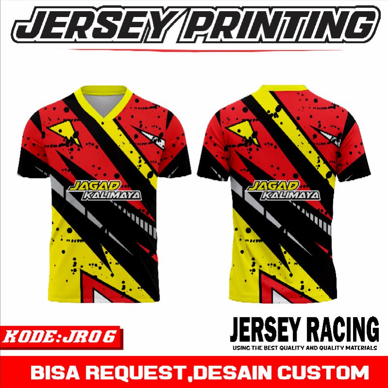 Jual 006 BAJU OLAHRAGA DESAIN MODERN, JERSEY RACING FULL PRINTING BISA ...
