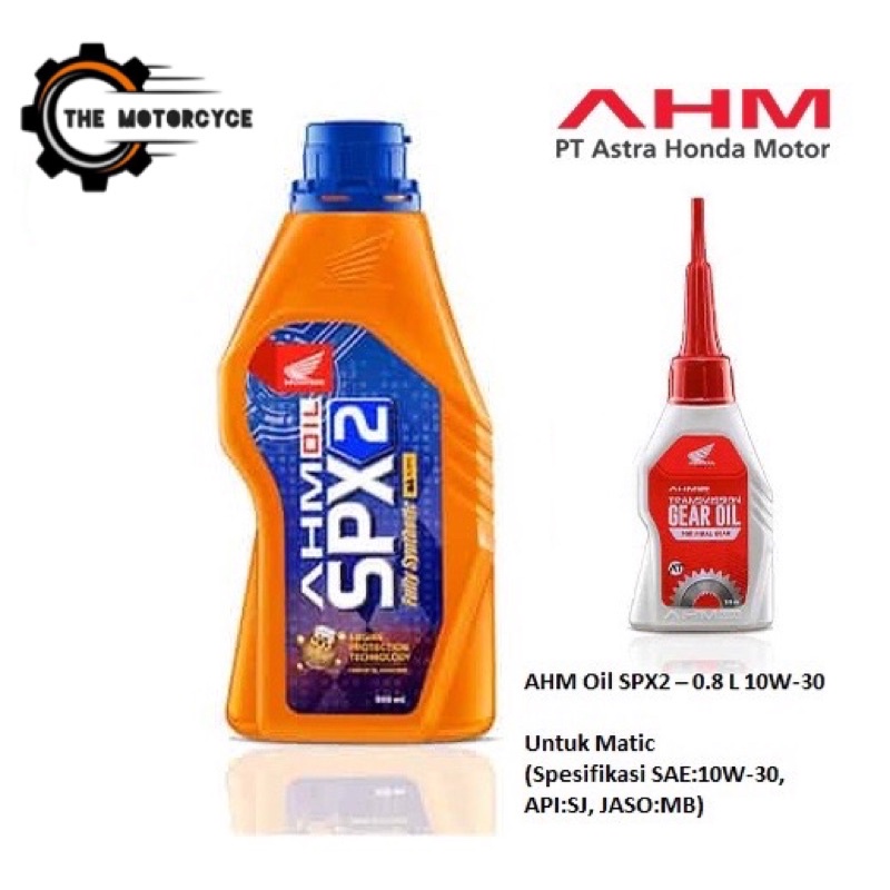 Jual PAKET OLI SPX 2 + GEAR OIL AHM OIL | Shopee Indonesia