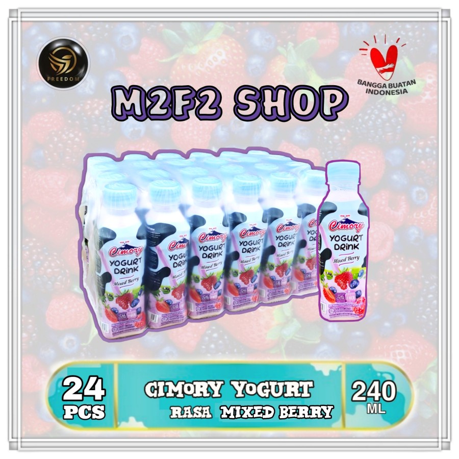Jual Yogurt Cimory Drink Rasa Mixed Berry Botol Pet - 240 ml (Kemasan Pack) | Shopee Indonesia
