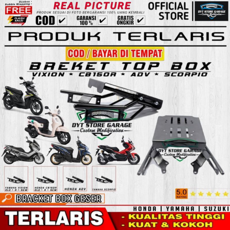 Jual Behel Bracket Breket Box Belakang Besi Yamaha Nmax (old) & Nmax ...