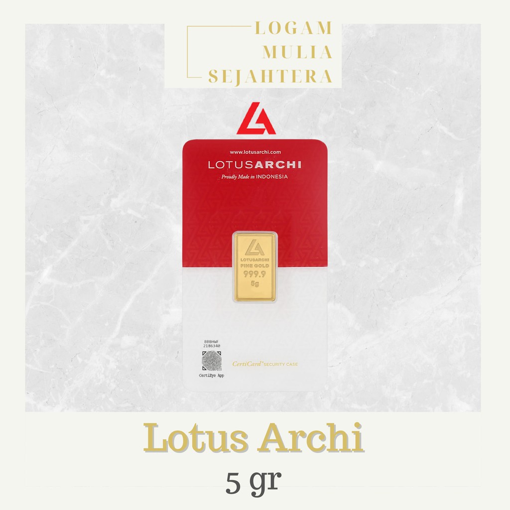 Jual LOGAM MULIA 5Gr LOTUS ARCHI | Shopee Indonesia
