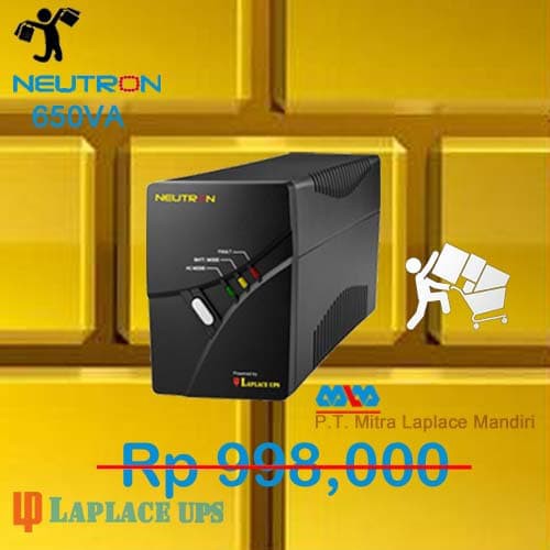 Jual UPS LAPLACE NEUTRON 650 VA LINE INTERACTIVE UPS WITH AVR | Shopee Indonesia