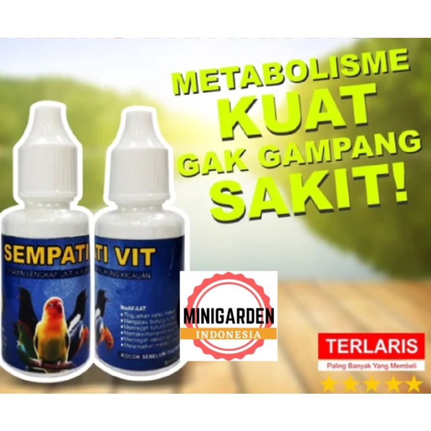 Jual VITAMIN BURUNG KICAU SEMPATI VIT OBAT PENAMBAH NAFSU MAKAN anti ...