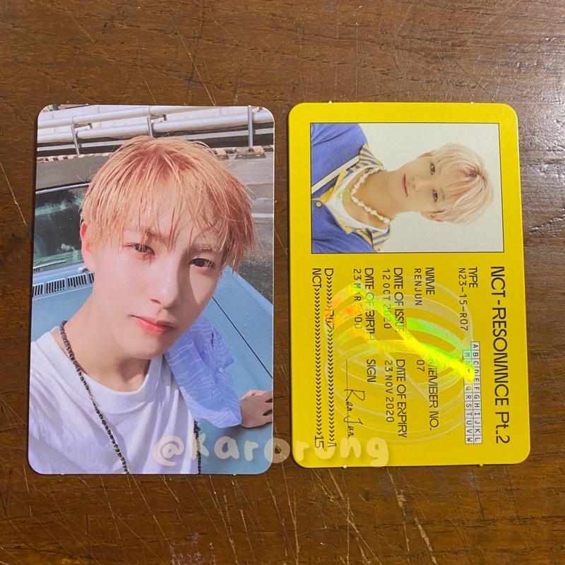 Jual pc photocard renjun, id card, wgu | Shopee Indonesia