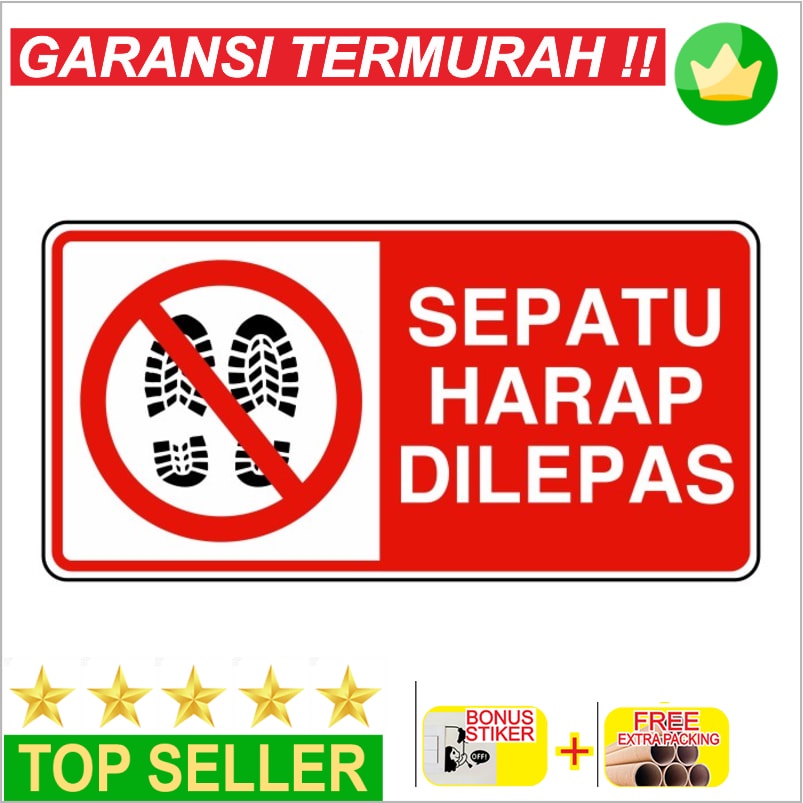 Jual Terlaris RAMBU SEPATU HARAP DI LEPAS 30CM X 15CM AKRILIK Keren ...