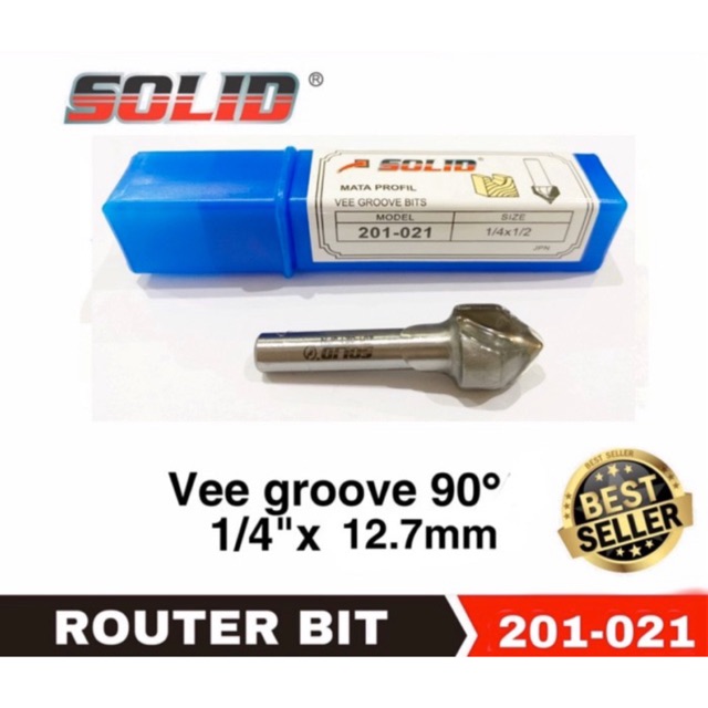 Jual Mata Router Mata Profil 201-021 Vee Groove Bits 127mm | Shopee ...
