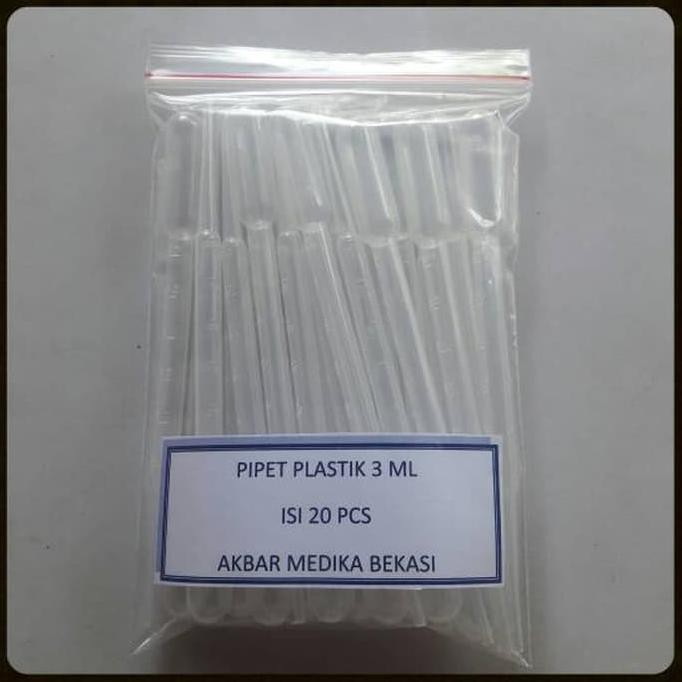 Jual PIPET PLASTIK 3ML PIPET DROP ( ISI 20 PCS ) | Shopee Indonesia