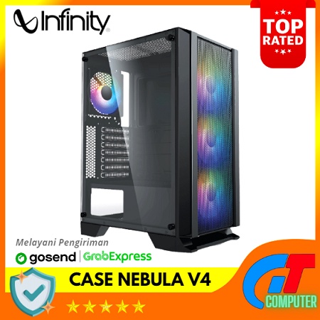 Jual INFINITY NEBULA V4 Tempered Glass - ATX, mATX Gaming Case | Shopee ...