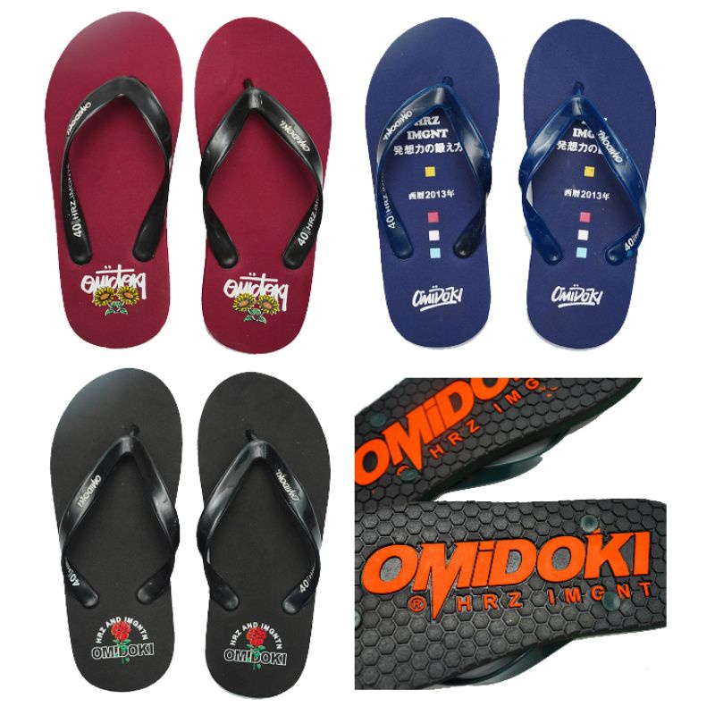 Jual Omidoki Sandal Distro Pria Wanita Sendal Jepit Pria Original All ...
