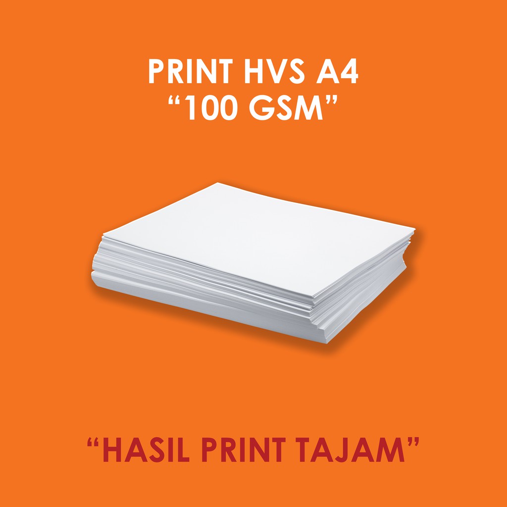 Jual JASA PRINT HVS 100 GRAM UKURAN A4 "HASIL PRINT TAJAM" | Shopee ...