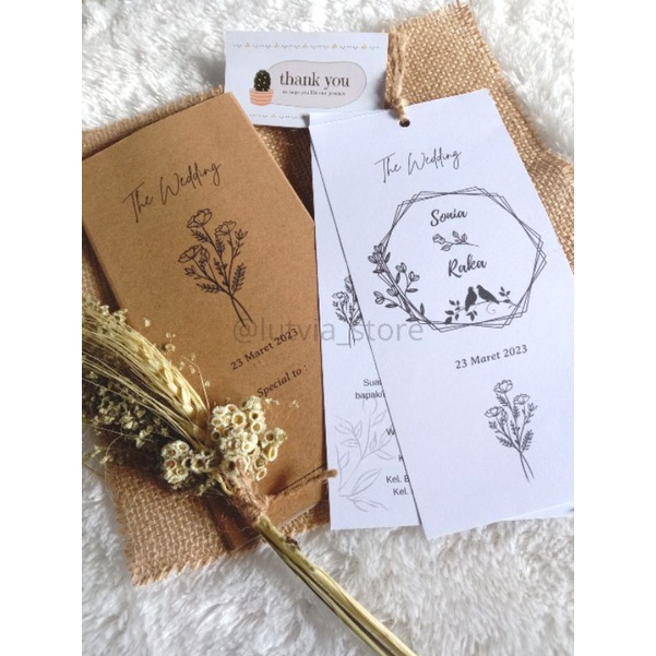 Jual UNDANGAN RUSTIC UNDANGAN NIKAH ELEGAN SIMPEL UNDANGAN SIMPLE DAN ...