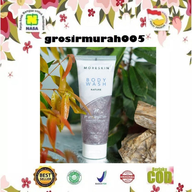 Jual NASA Moreskin body wash GLOW, NATURE, YOGURT 250 ML | Shopee Indonesia