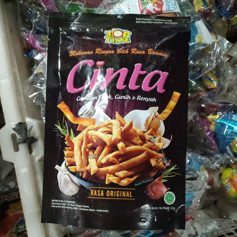 Jual top time cinta makanan ringan stik rasa bawang | Shopee Indonesia