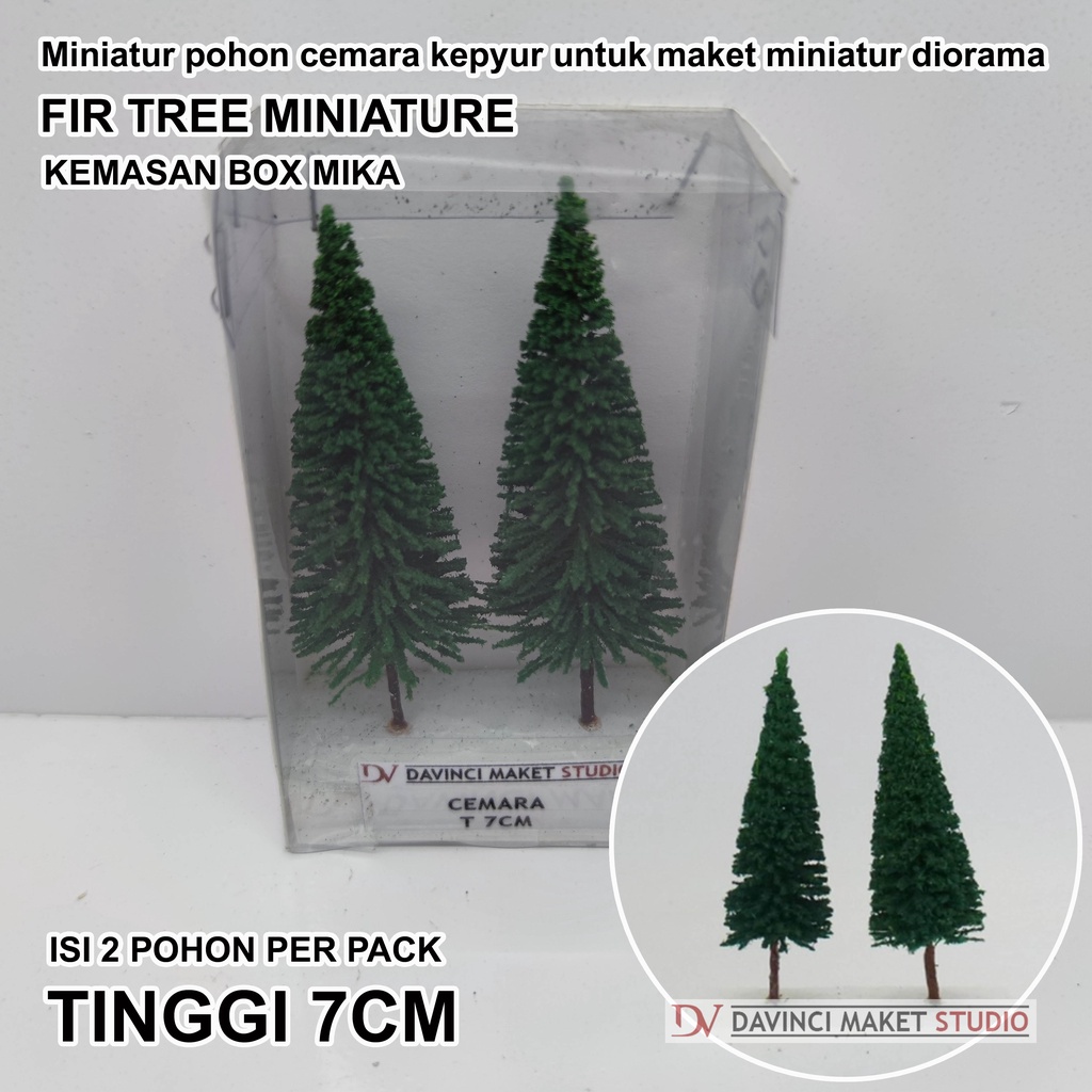 Jual (MH) Miniatur Pohon Cemara Kepyur Hijau Maket Diorama - Fir Tree ...
