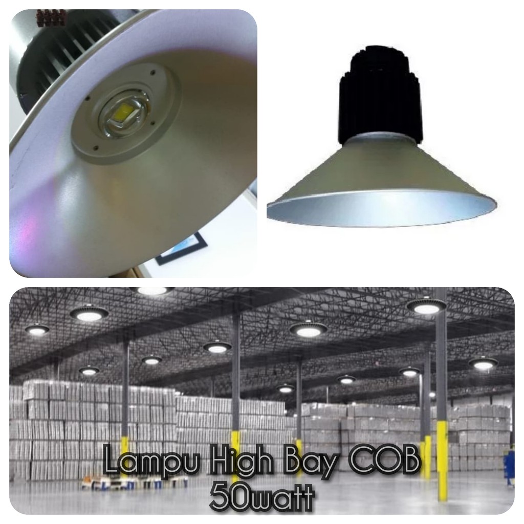 Jual Lampu high bay highbay COB LED 50 watt 50w 50watt - Garansi ...