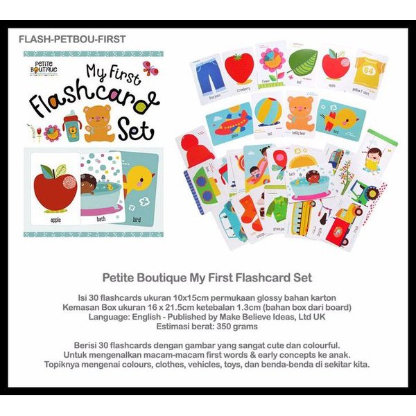 Jual Buku Anak Petite Boutiquey My First Flash Card | Shopee Indonesia