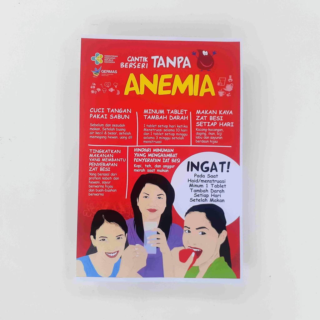 Jual Poster Anemia 2 : Cantik Berseri Tanpa Anemia, Poster Kesehatan ...