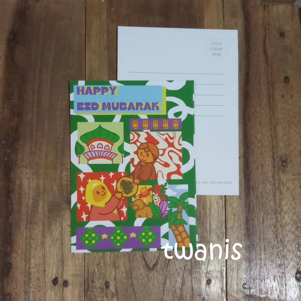 Jual KARTU POS HARI RAYA LEBARAN IDULFITRI INDONESIA POSTCARD | Shopee ...