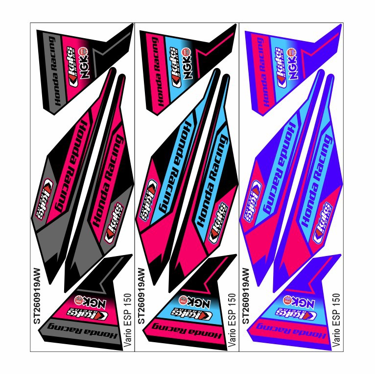 Jual Striping Stiker variasi Motor Honda VARIO 125/150 - GRAFIS RACING ...