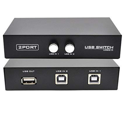 Jual Data Switch USB/Manual Switch Printer 4port GAINTECH /Swith Hub Printer 4 port 1 printer 4 ...