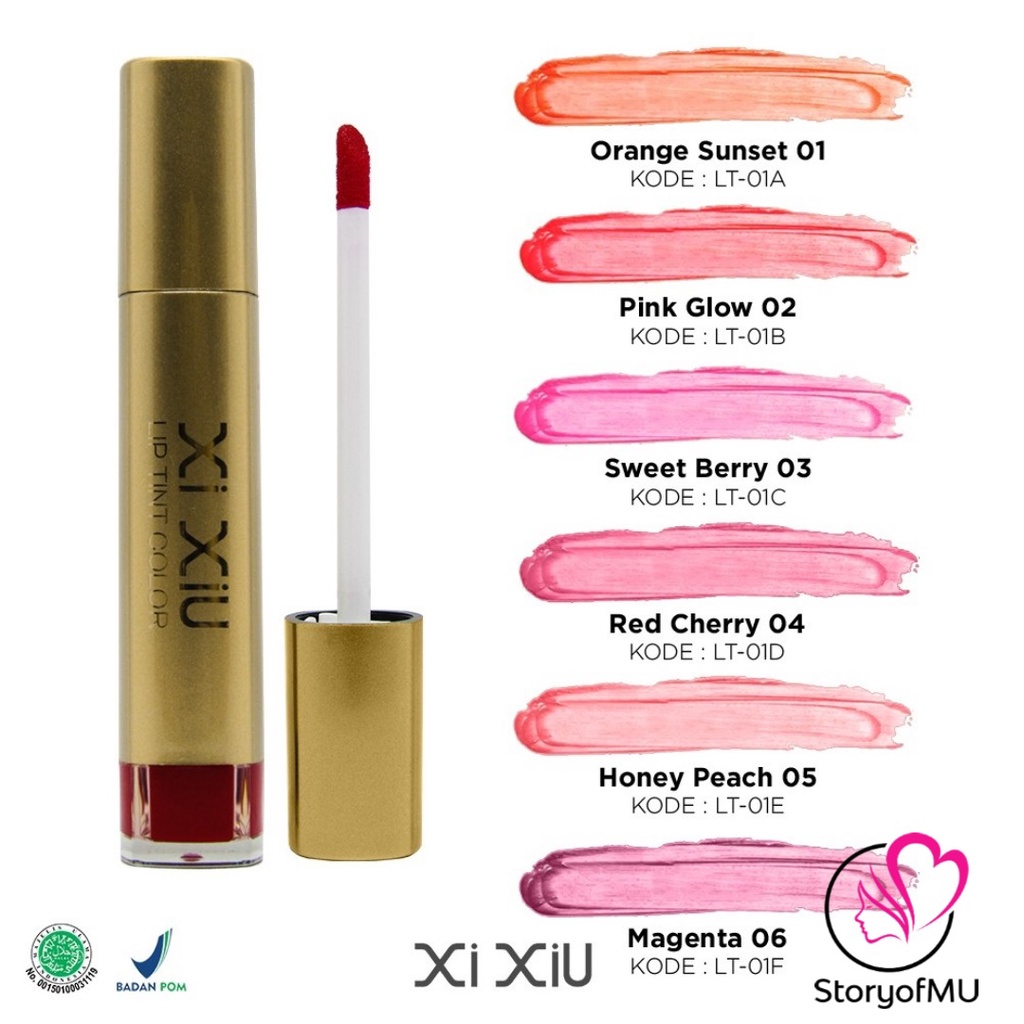 Jual XI XIU Lip Tint Color Colour | Xixiu Liptint 5gr | Shopee Indonesia