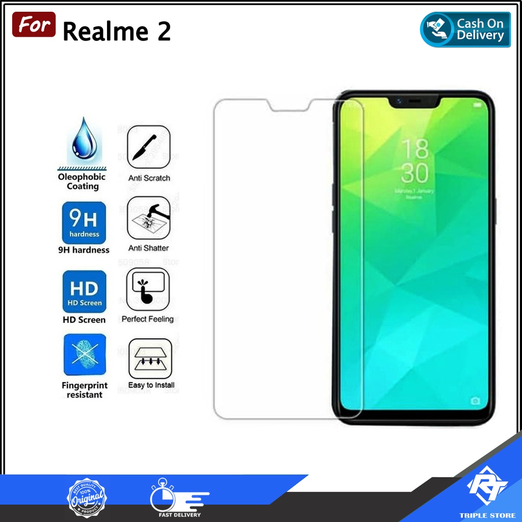 Jual Tempered Glass Bening TIDAK Full Screen Realme 2 Pro Realme 3 Pro | Shopee Indonesia