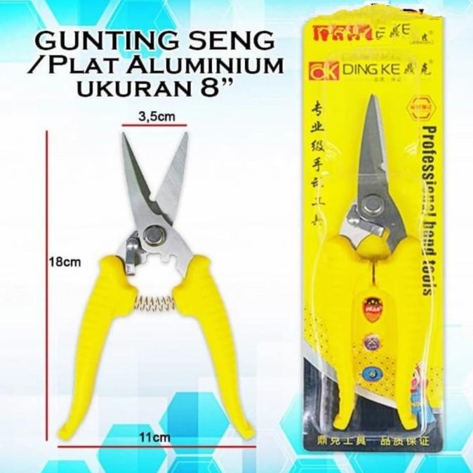 Jual Produk Terbaik] Gunting seng baja Ringan aluminum 8 inci scissor ...