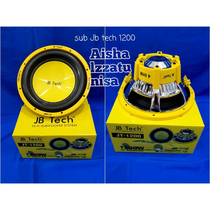 Jual subwoofer jb tech 12 inch Dobel coil 1200 watt | Shopee Indonesia
