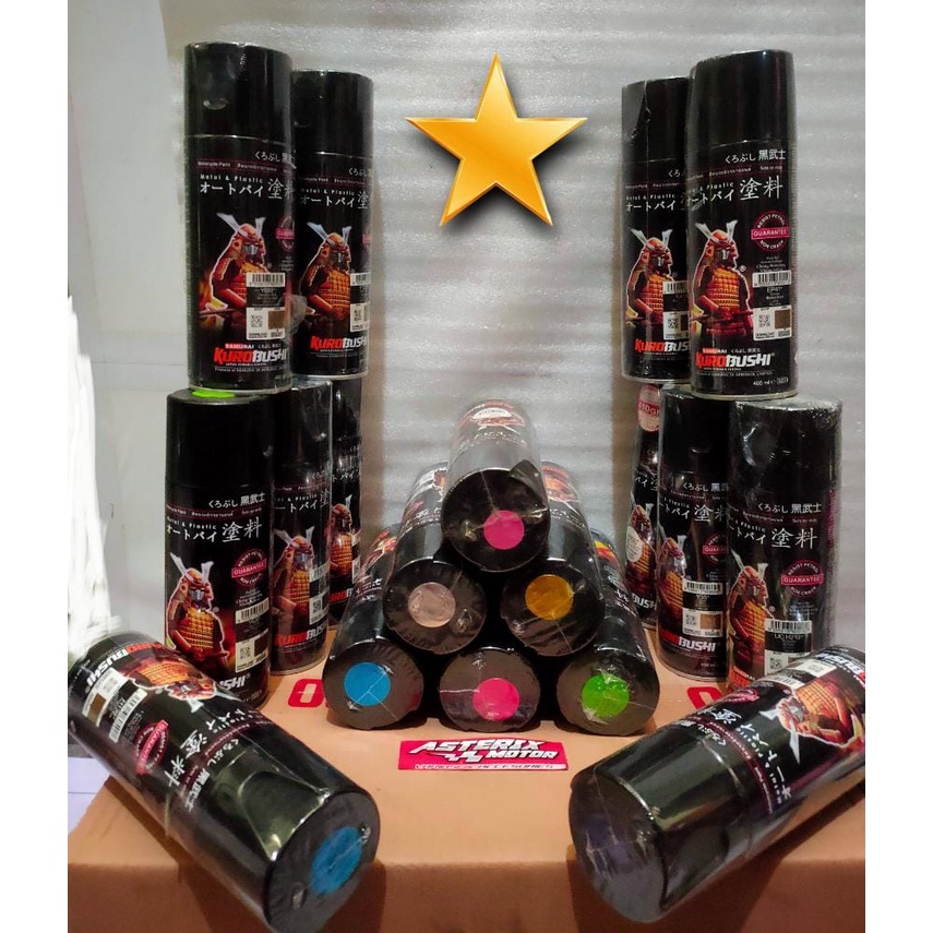 Jual Cat Semprot Pilok Pilox Cat Samurai Paint all Varian Warna Bintang 1 Paint Remover | Shopee ...