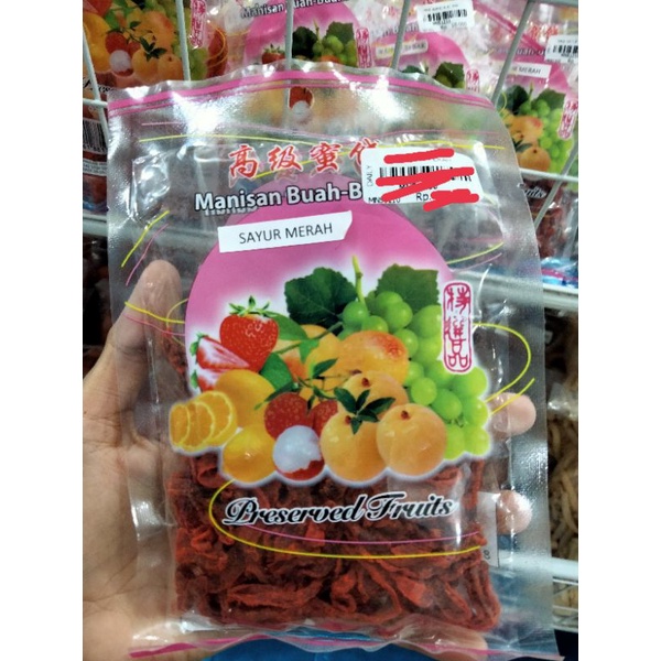 Jual Manisan Buah kering Sayur Merah | Shopee Indonesia