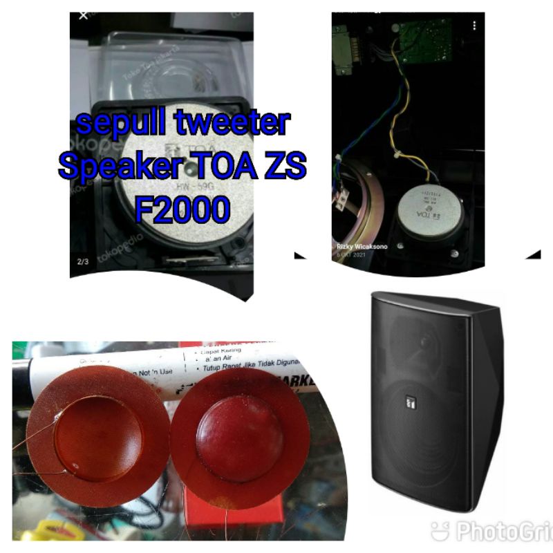 Jual sepull sepul lilitan diafragma tweeter speaker TOA ZS F2000 | Shopee Indonesia