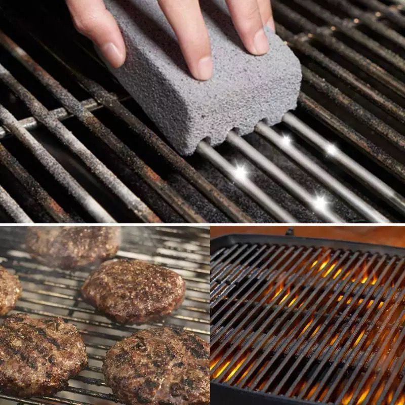 Jual cleaning brick block stone BBQ grill pan cleaner / batu bata ...