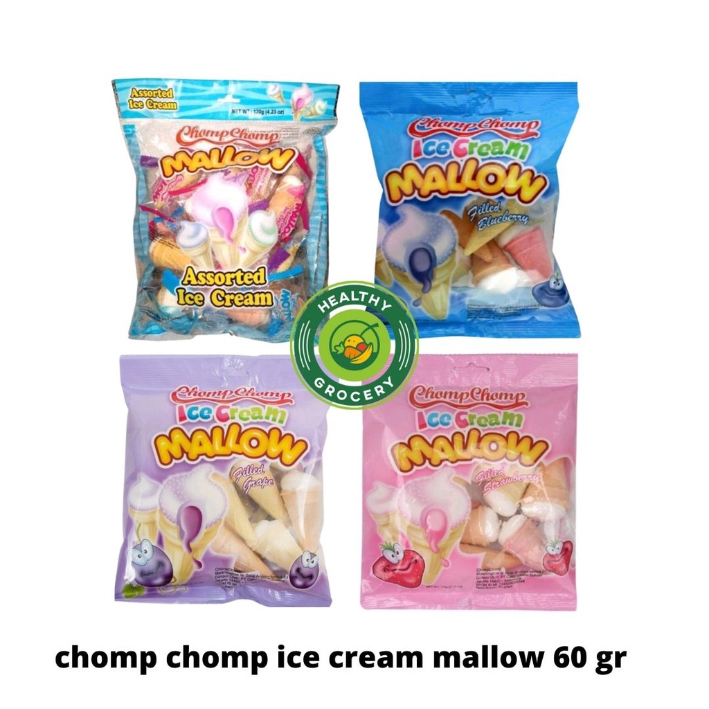 Jual Chomp Chomp Ice Cream Mallow 60gr / Marshmallows All Varian ...