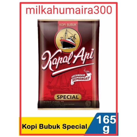 Jual KOPI KAPAL API 165 GRAM KOPI BUBUK TANPA GULA | Shopee Indonesia