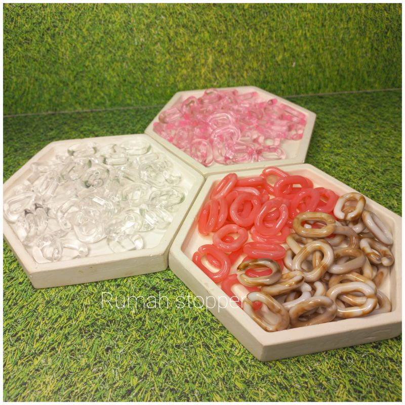 Jual manik manik akrilik marmer dan bening crystal /manik strap masker ...