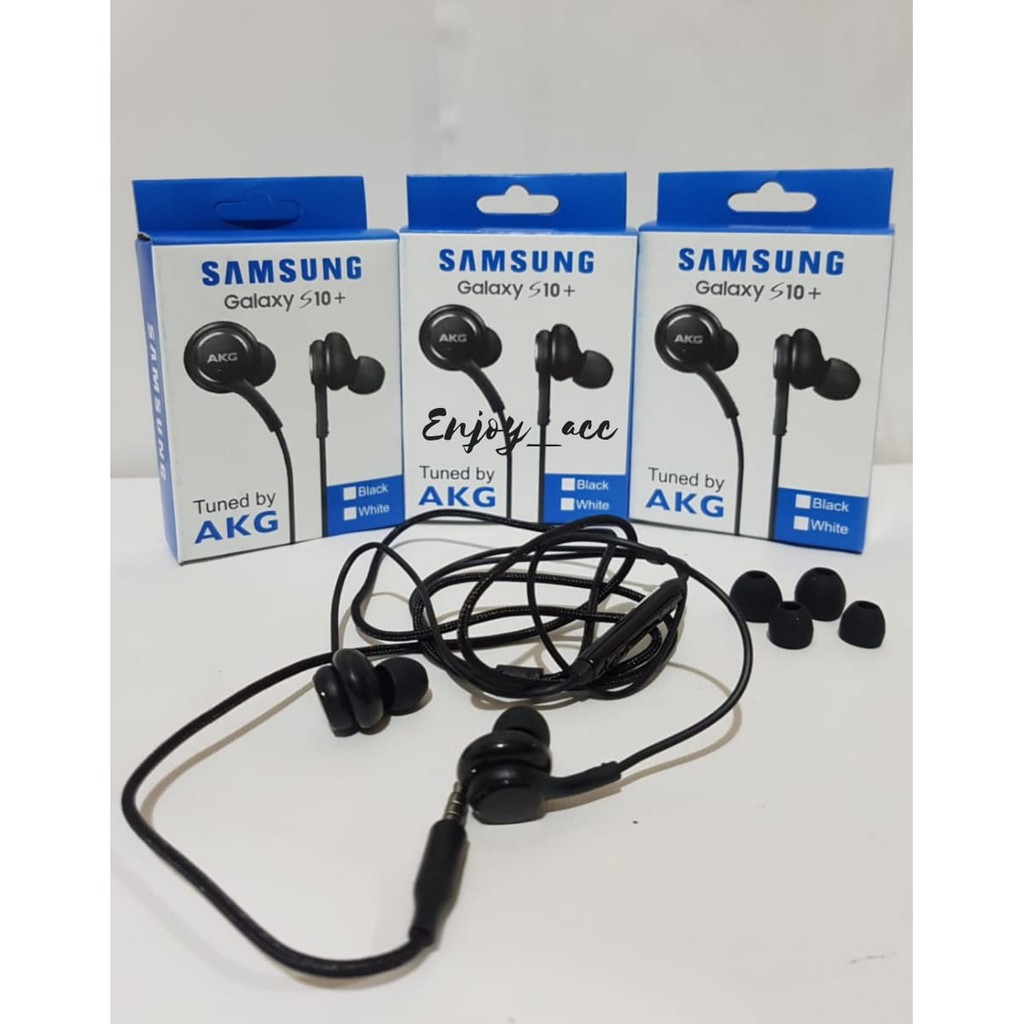Jual Headset handsfree HF Earphone In-ear S10+ Plus Pack | Shopee Indonesia