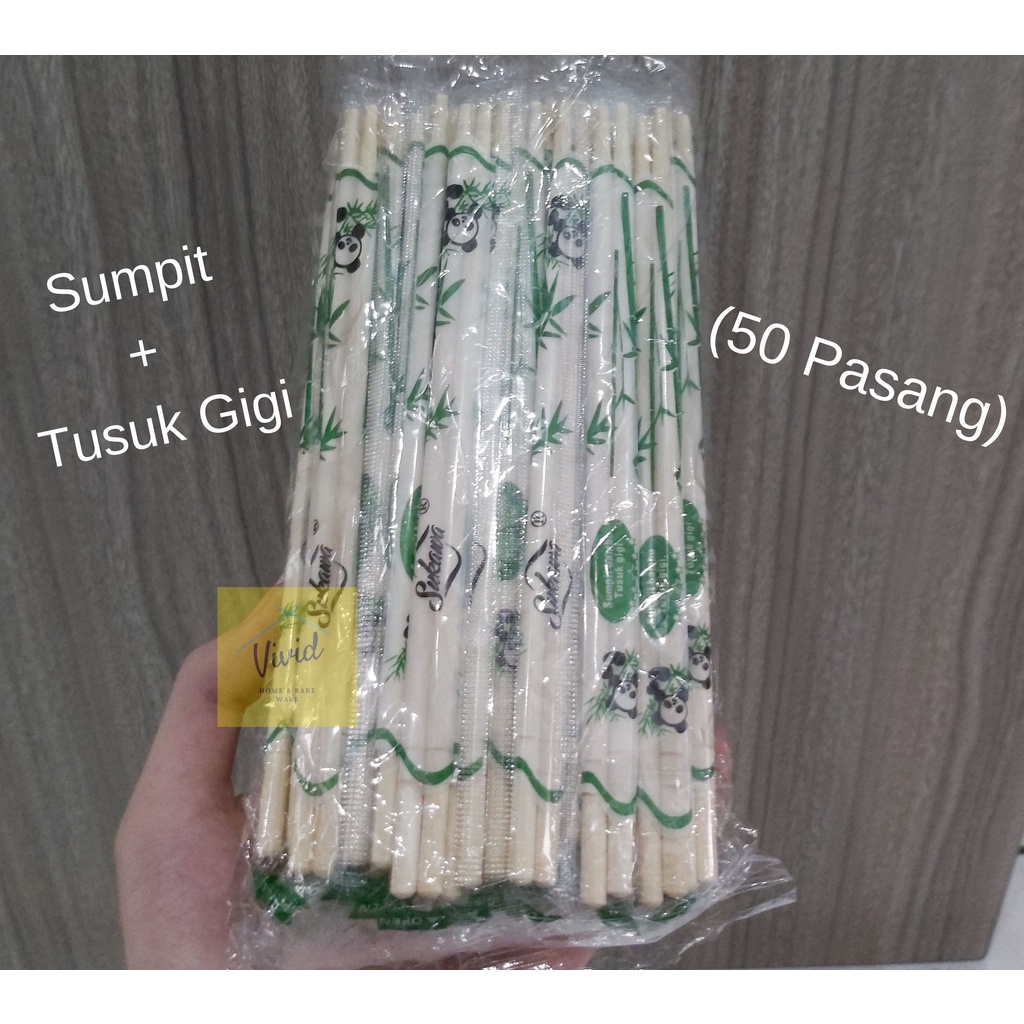 Jual Sumpit Bambu Steril SUKAWA + Tusuk Gigi (50 pasang) | Shopee Indonesia