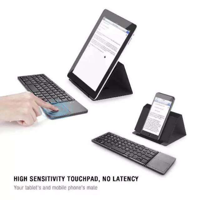 Jual Keyboard Lipat Wireless Bluetooth dengan Touchpad Lipat/ Mouse ...